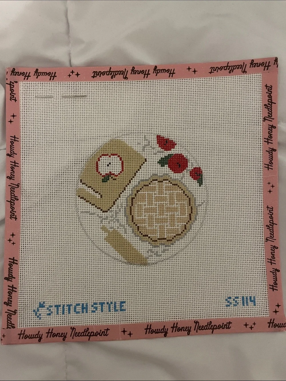 Other | Stitch Style Apple Pie Needlepoint Canvas | Poshmark